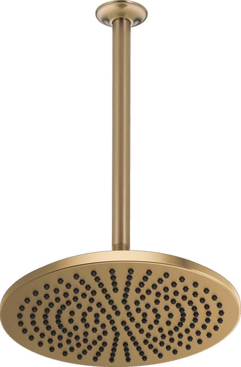 Delta -Faucet Rain Shower Head, Rainfall Shower Head, Gold Shower Head ...