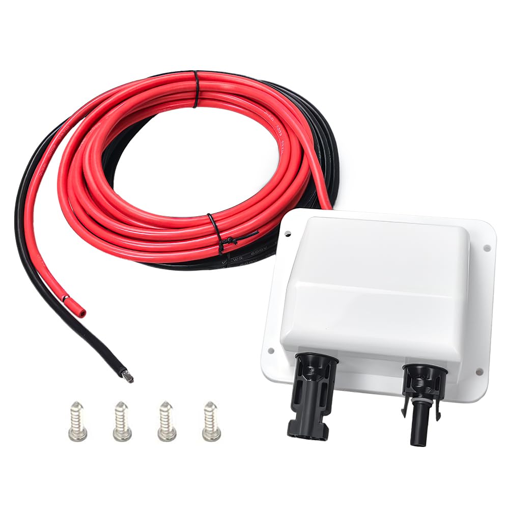 Amazon.com: JianHan Solar Entry Gland 10ft Weatherproof ABS Double ...