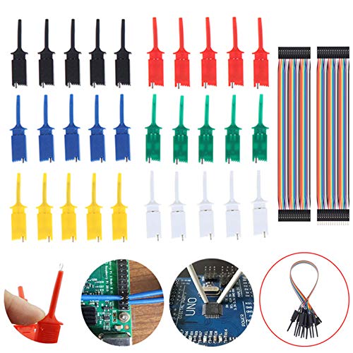 DAOKI 30PCS Test Hook Clip Mini 6 Color for SMD IC Electronic ...