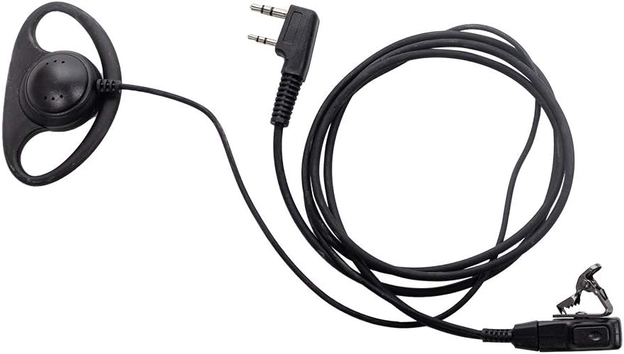 Amazon.com: WODASEN BD502i Walkie Talkie Earpiece with Mic D-Shape ...
