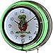 Amazon.com: Rat Fink Nostalgic Green Double Neon Lighted Wall Clock ...