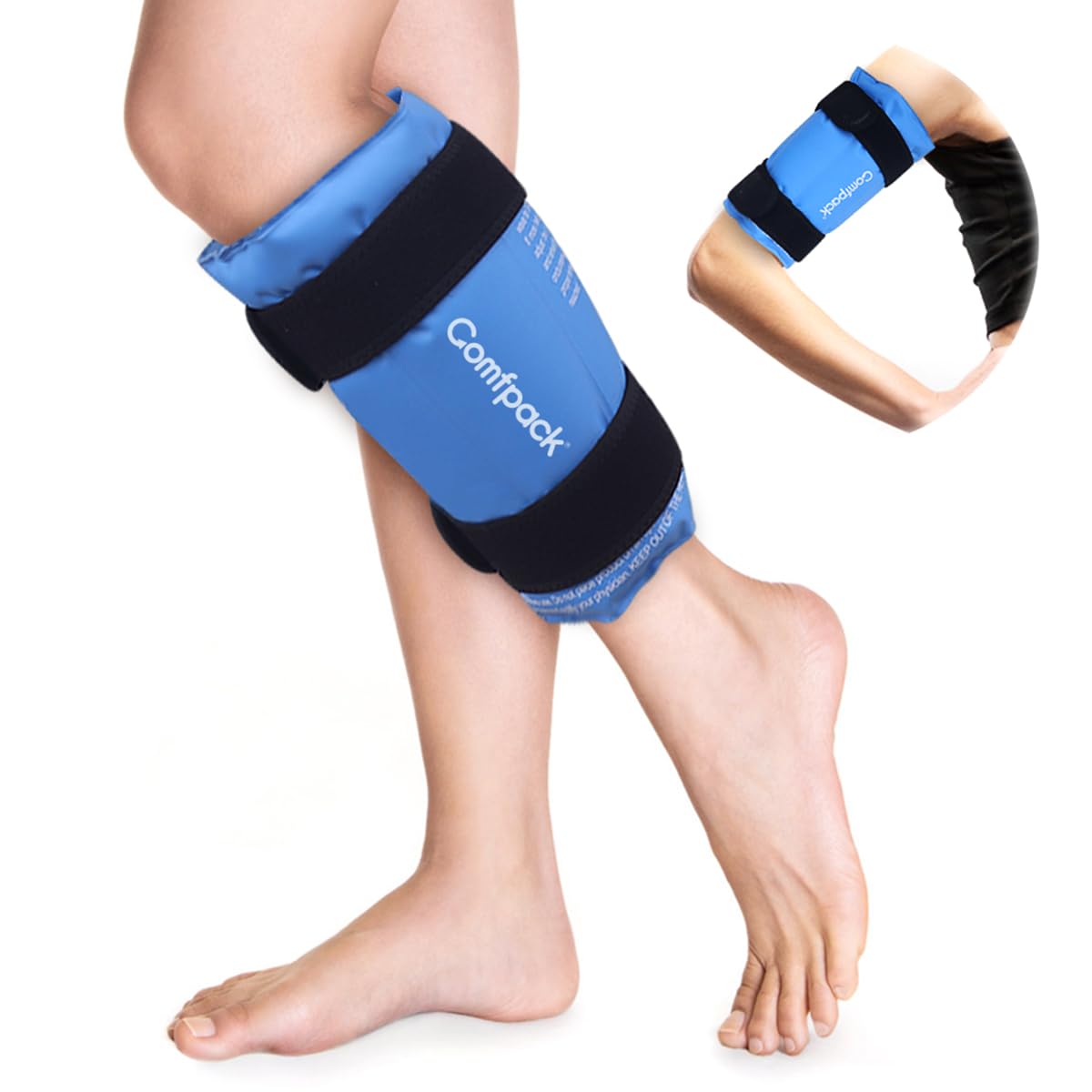 Amazon.com: Comfpack Shin Splint Ice Pack for Injuries, Comfortable Leg ...