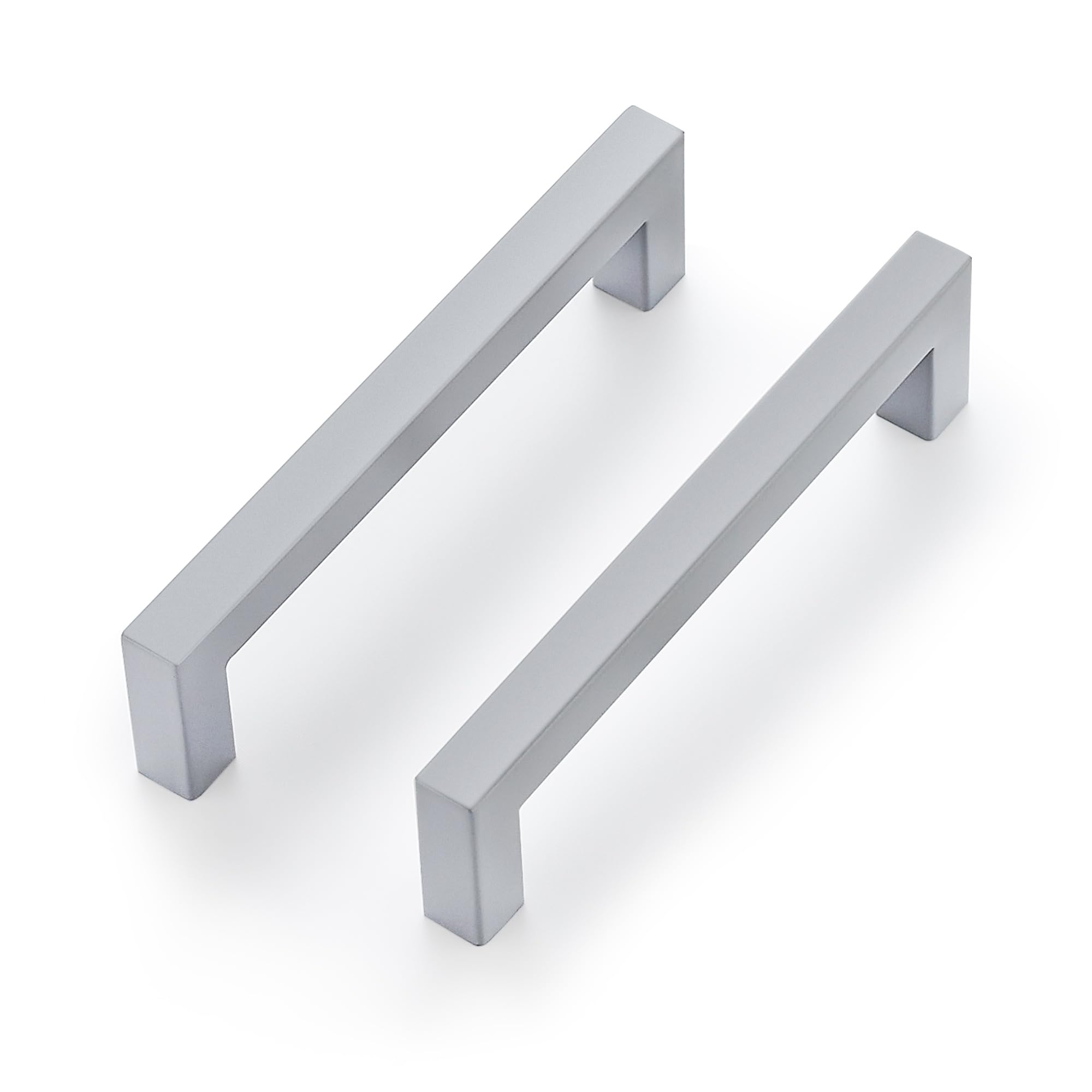 Ravinte 5 Pack 5 Inch Kitchen Square Cabinet Handles Grey Cabinet Pulls ...
