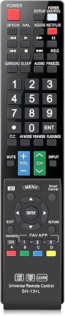 For Sharp Smart Tv Remote Replacement Universal Remote Control All ...