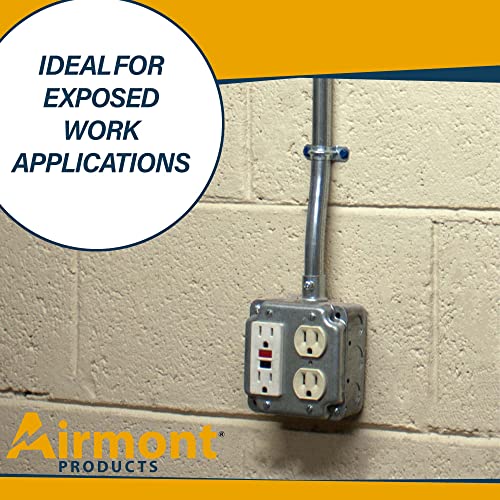 Snapklik.com : (12 Pack) 4 Square Electrical Box, Drawn Construction ...
