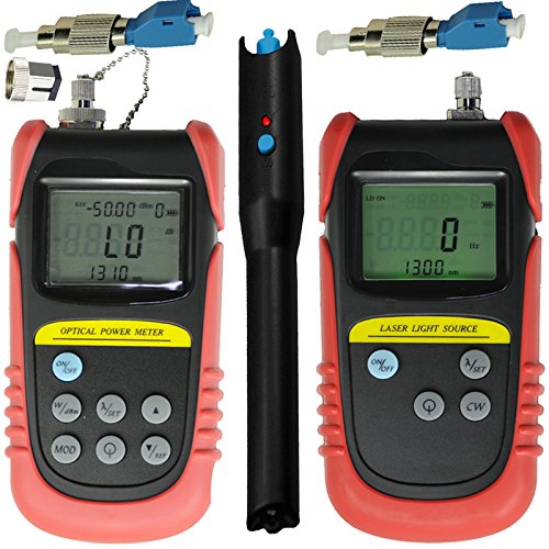 1PC -50dB ~ +26dB, Optical Power Meter + 1PC 850nm/1300nm Wavelength ...