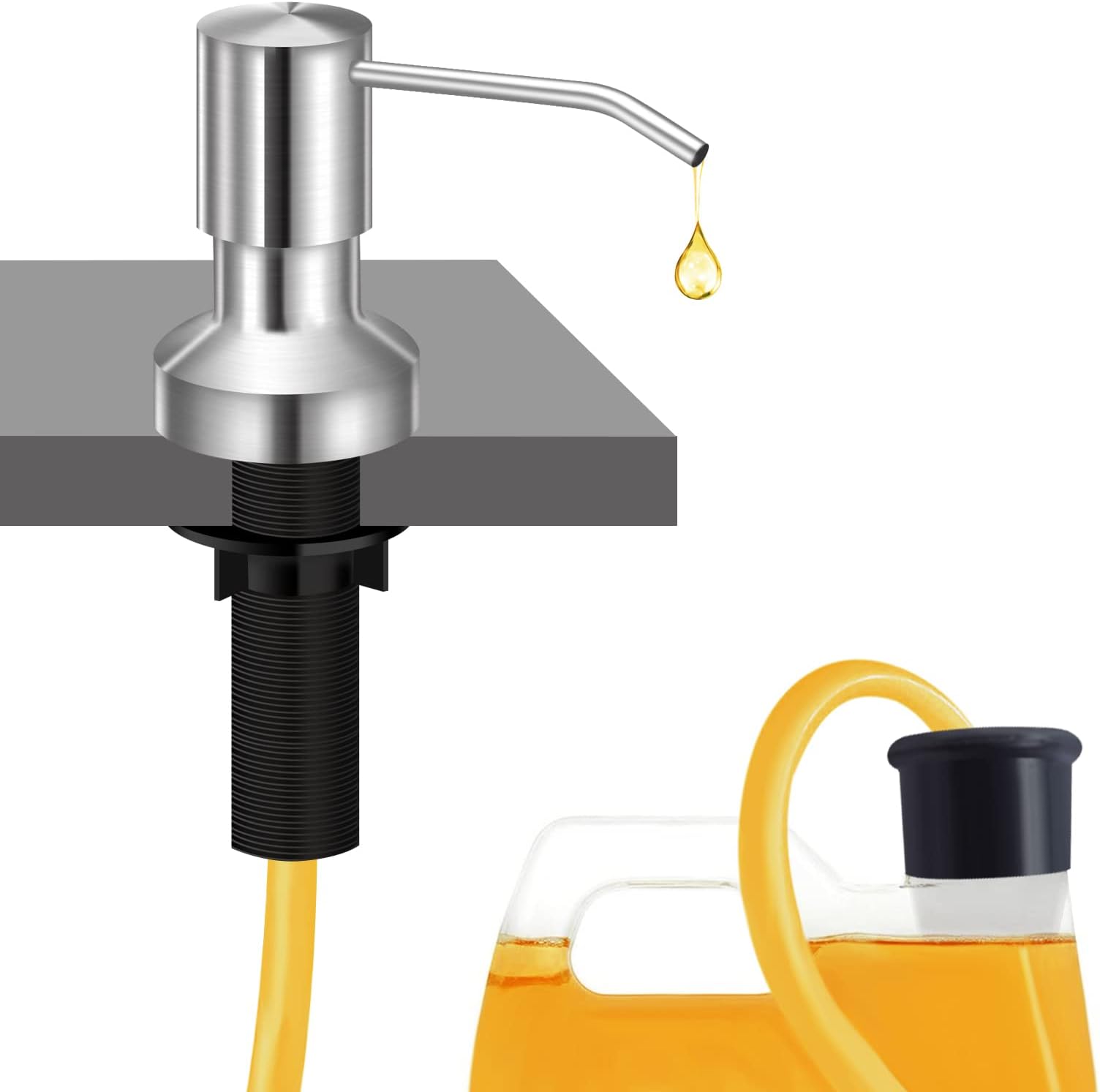 Amazon.com: Soap Dispenser for Kitchen Sink, Built in Sink Soap ...