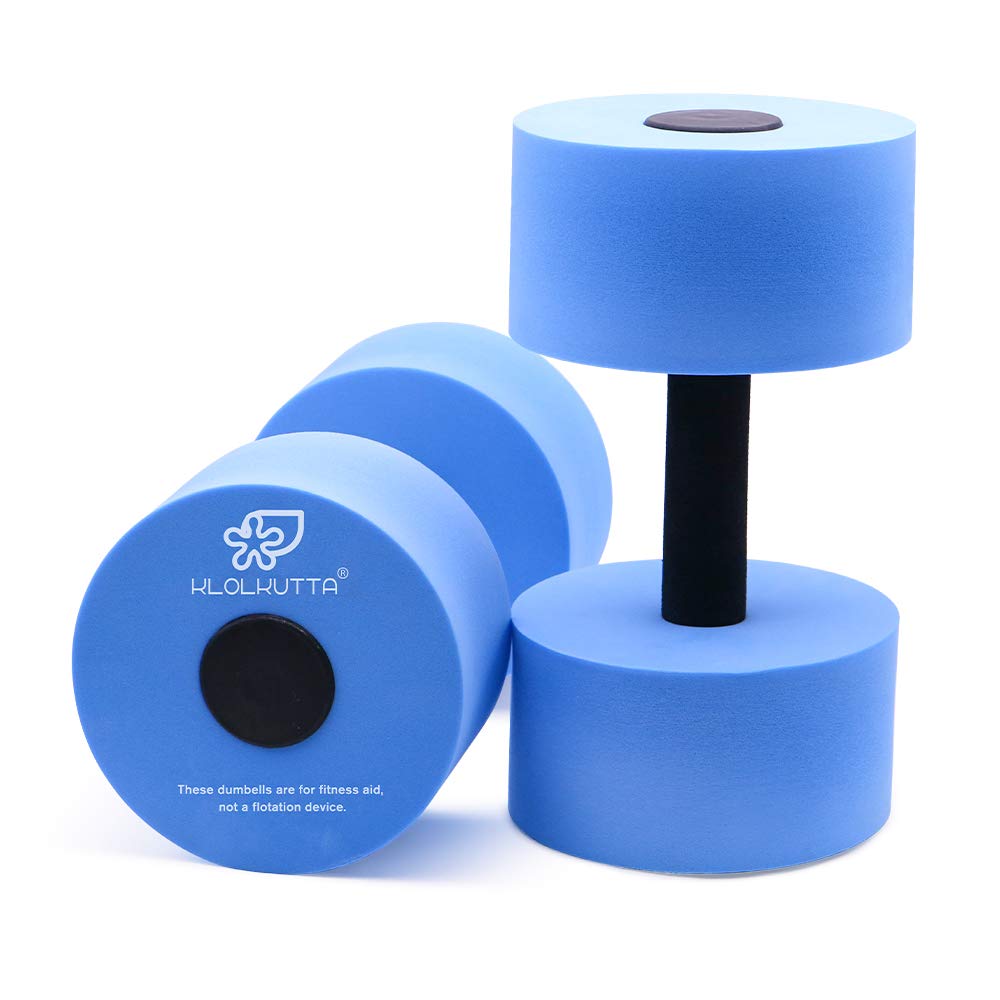 Snapklik.com : Water Dumbbells, Blue Aqua Dumbbells Set High-Density ...
