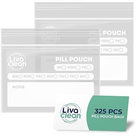 Pill Pouches, Plastic Pill Bags (Pack of 200) – Pocket Travel Pill ...
