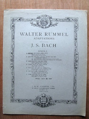 Walter Rummel Adaptations. [P. F.]: Johann Sebastian Bach: Amazon.com ...