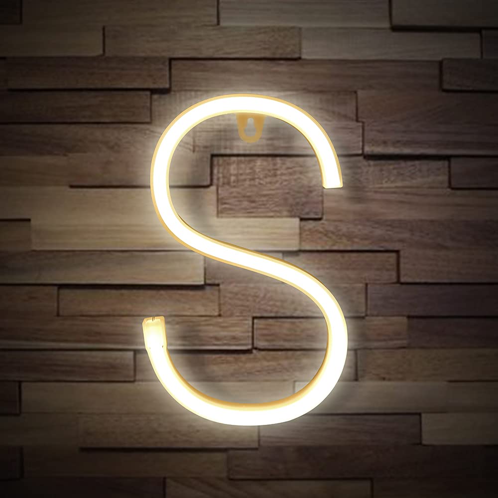 Amazon.com : SplendShop Light Up Led Neon Letters Sign Wall Decorative ...