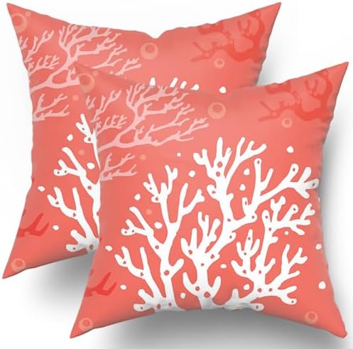 Amazon.com: AOYEGO Marine Sea World Corals Throw Pillow Cover Nature ...