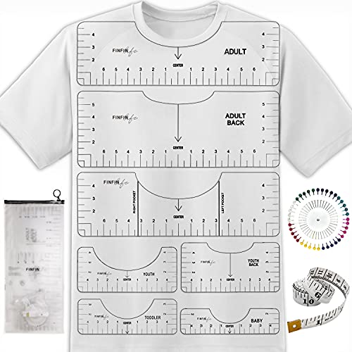 Buy FINFINLIFE, Tshirt Ruler-10Pcs, Tshirt Ruler Guide for Vinyl, Shirt ...