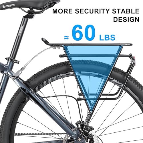 Snapklik.com : CXWXC Rear Bike Rack - Bike Cargo Rack For Disc Brake ...