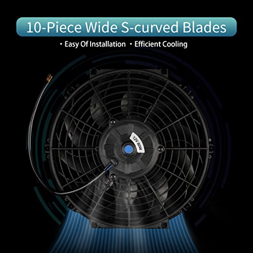 Snapklik.com : Universal 12 Inch Electric Radiator Fan 12 Cooling Slim ...