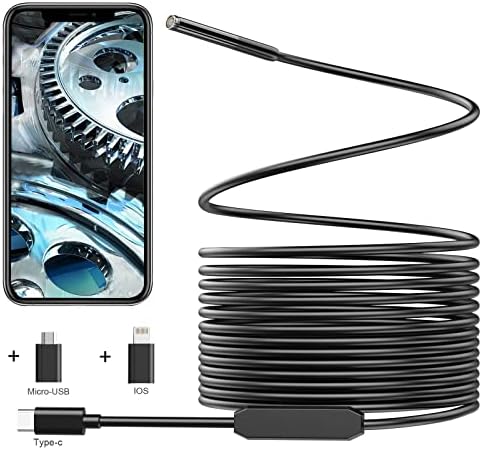 Inspection Camera USB Endoscope, 7.9 mm Borescope Inspection Snake ...