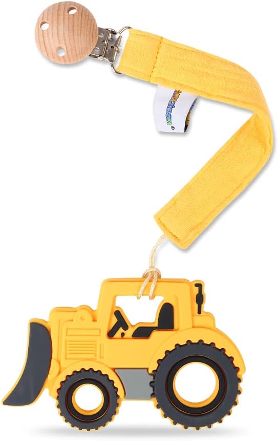 Amazon.com : AmazingM Baby Food Grade Silicone Car Teether Toy with ...