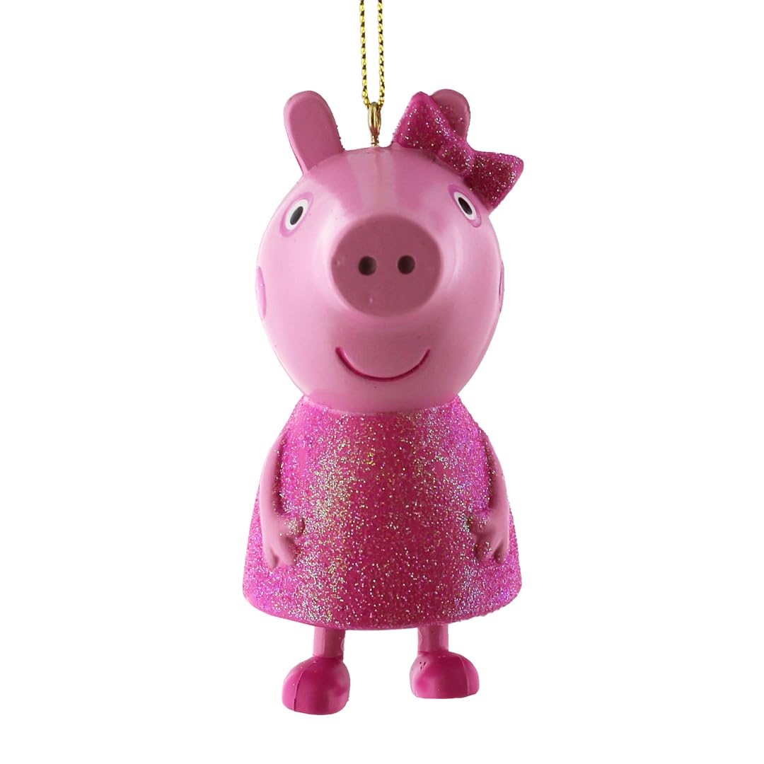 Amazon.com: Kurt S. Adler Peppa Pig Pink Glitter Dress Christmas Holiday Ornament Gift Boxed ...