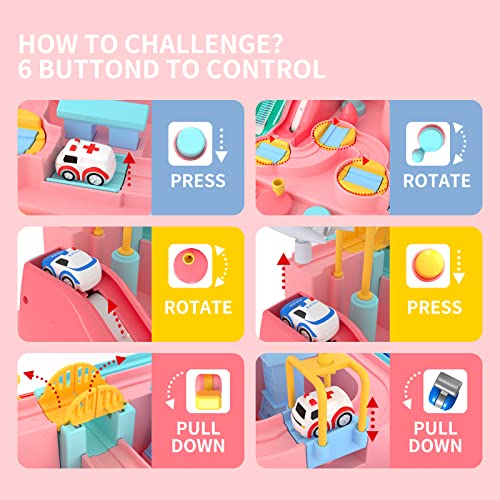 Snapklik.com : TEMI Car Adventure Toys For Girls - Race Track For ...