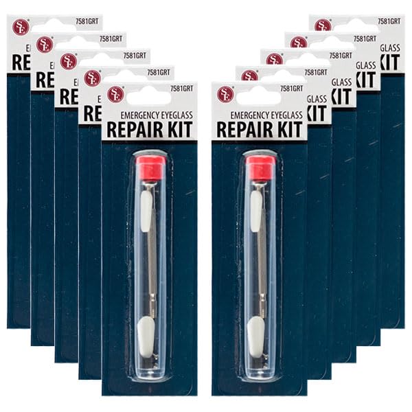 Amazon.com: (10 Pack) Compact Eye Glasses Repair Kit Case for Fixing ...