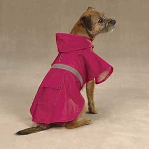 Amazon.com : Guardian Gear Brite Rain Jacket for Pets, Small, Raspberry ...