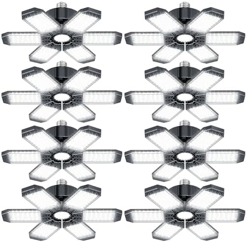 Garage Lights 260W 26000LM, Shop Lighting for Garage 6500K, E26/E27 ...