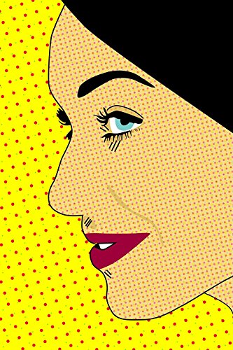 PosterGully - Girl Side Face Pop Art Wall Art Poster 12 x 18 Inch ...