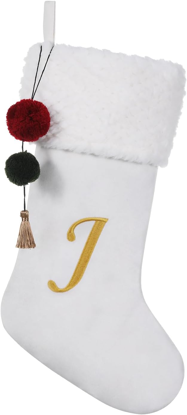 Amazon.com: Pxniy 19.5 inches Personalized Velvet Christmas Stocking ...