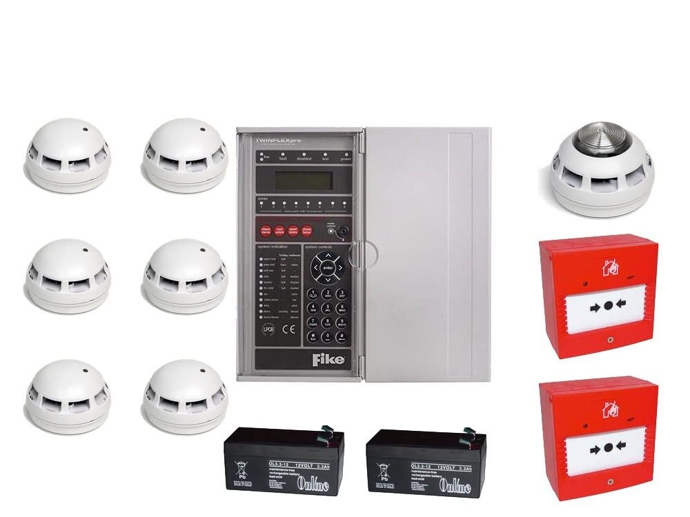 Buy Fike TwinflexPro 604-0008 8 Zone Panel Kit 6x ASD Detectors, 1x ...