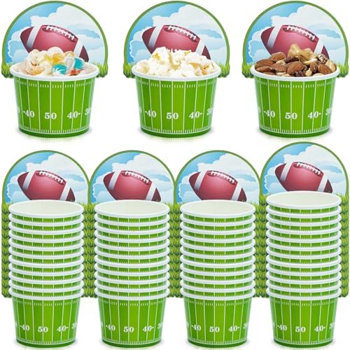Amazon.com: Hpscdyo 48PCS Football Party Supplies Football Party Snack ...