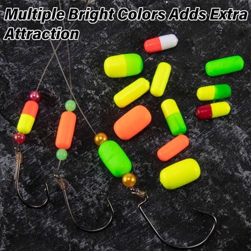 Dr.Fish 30PCs Fishing Rig Floats Cigar Float Cylinder Cork Float Foam ...