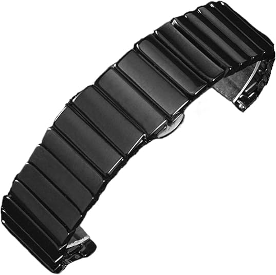 Amazon.com: CBTGKLN Ceramic Watch Band 20mm 22mm 24mm Mens Womens ...