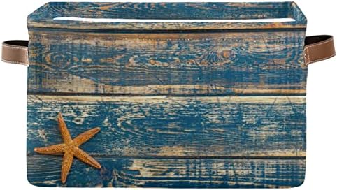 Amazon.com: FZDXZJJ Vintage Beach Wooden Starfish Storage Basket Bins ...