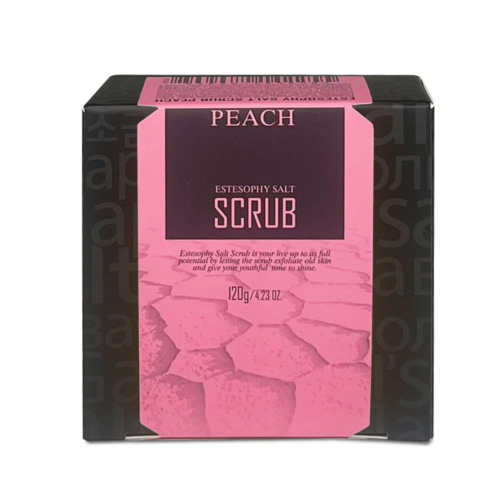 Snapklik.com : Estesophy Salt ScrubPeach Korean Salt Body Scrub, Salt ...
