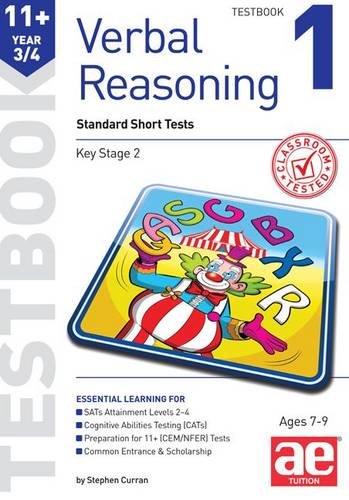 11+ Verbal Reasoning Year 3/4 Testbook 1: Standard Short Tests: No. 1 ...