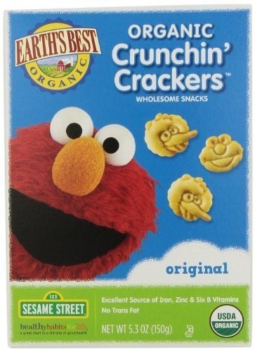 Amazon.com: Earth's Best Organic Original Sesame Street Crunchin ...