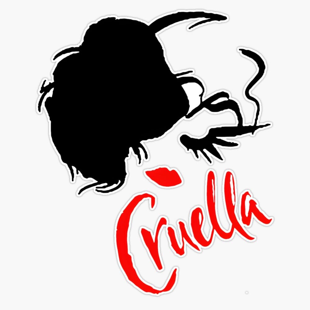 Amazon.com - Cruella Movie Bumper Sticker Vinyl Decal 5"