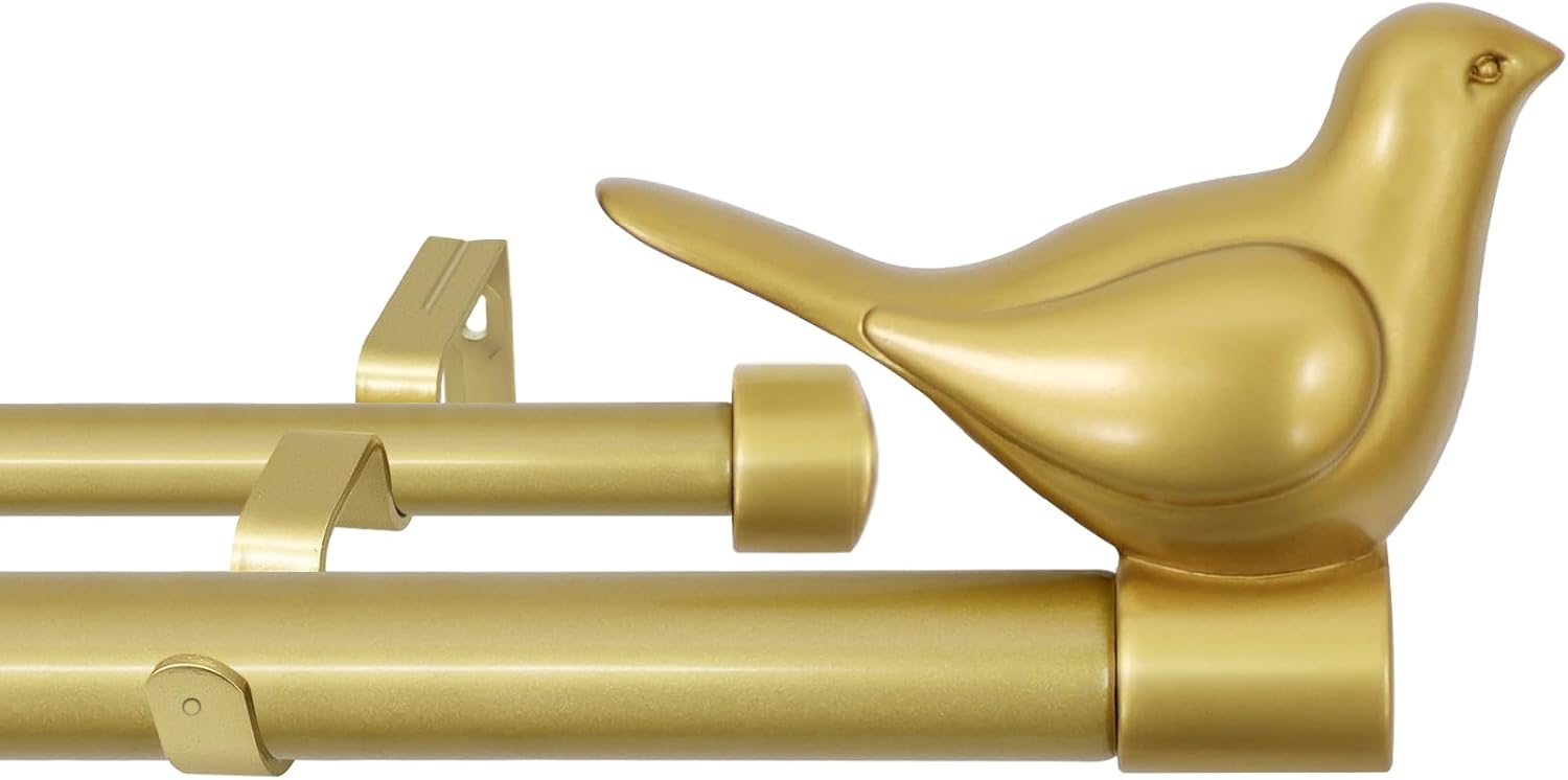 Amazon.com: MERIVILLE 3/4" Diameter Farmhouse Double Window Treatment ...