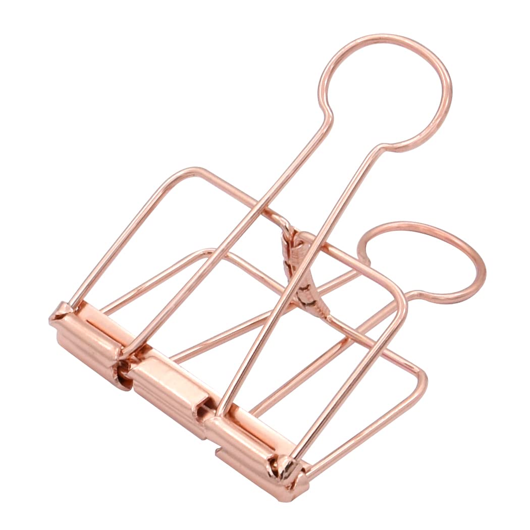 Multi-purpose Clips 40-Pack Metal Wire Binder Clips - Gold Multi ...