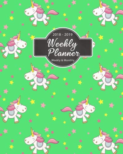 2018-2019 Weekly Planner: Unicorn Inspirational Quotes Weekly Daily 16 ...