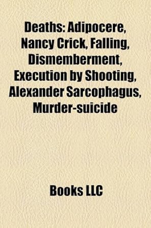 Death Introduction: Adipocere, Nancy Crick, Falling, Dismemberment ...