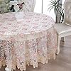 Amazon.com: ZHUIDUSI Lace Large Round Tablecloth Floral Embroidered ...