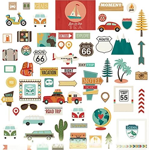 Amazon.com: Travel Stickers for Scrapbooking - Travel Scrapbook ...