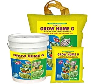 GROW AGRO Grow Hume-G Plant Growth Regulator, Growth Booster Seaweed Extract, Humic Acid, Amino ...