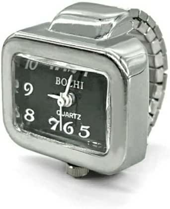 Amazon.co.jp: Square Finger Clock Black Analog or gm 1 : Home & Kitchen