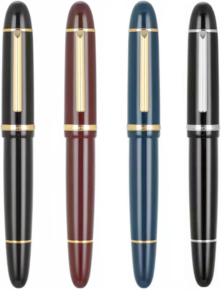 Amazon.com : 4 PCS Set Jinhao 86 Resin Fountain Pen Extra Fine Nib ...