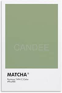 Amazon.com: SERYUUI PANTONE MATCHA Poster Pantone Color Card Poster ...