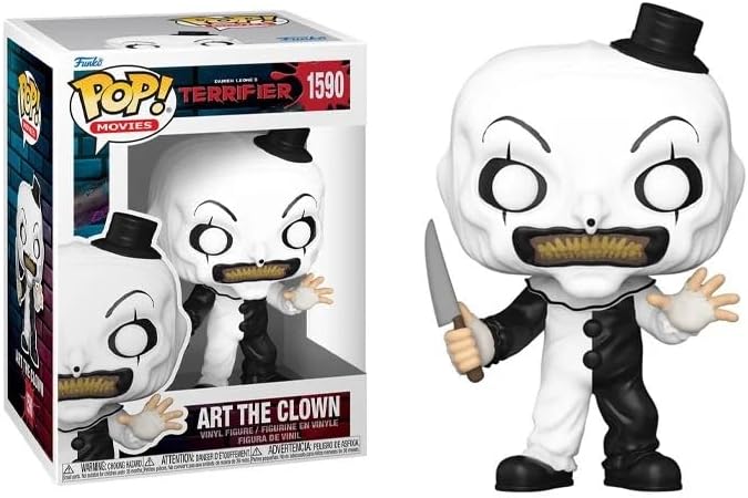Amazon.com: Funko Art The Clown + Pop Protector: Terrifier Pop! Movies ...