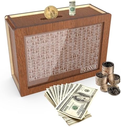 Amazon.com: Money Saving Box 10,000, Savings Box, Money Boxes with ...