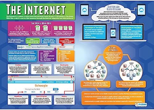 The Internet | Computer Science Posters | Gloss Paper measuring 850mm x ...